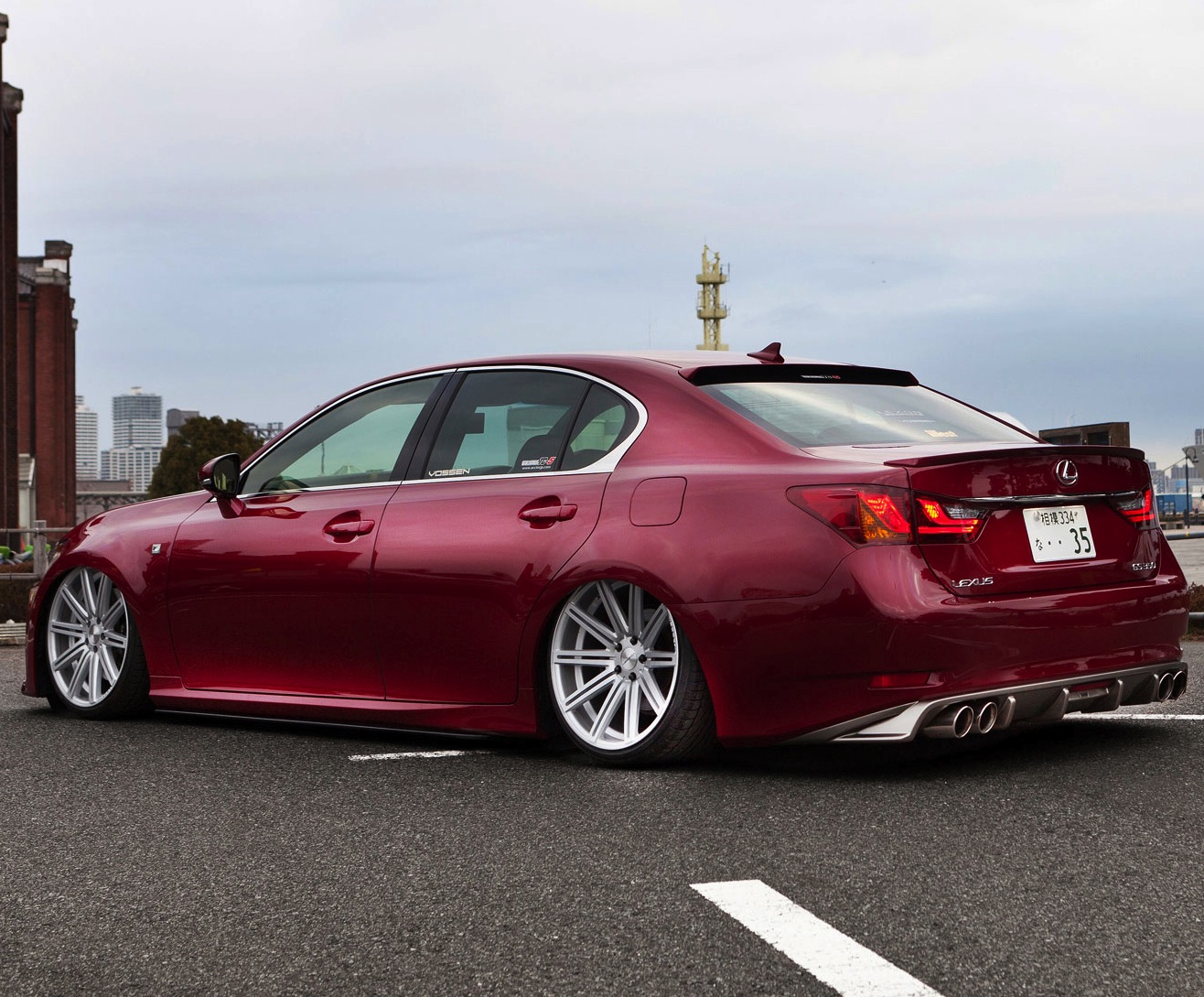 LEXUS GS350 VOSSEN VVS-CV4 SILVER POLISHED