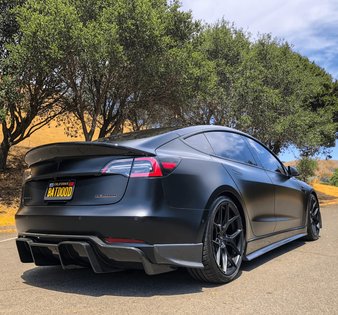 TESLA MODEL 3 VOSSEN HF-5 SATIN BLACK