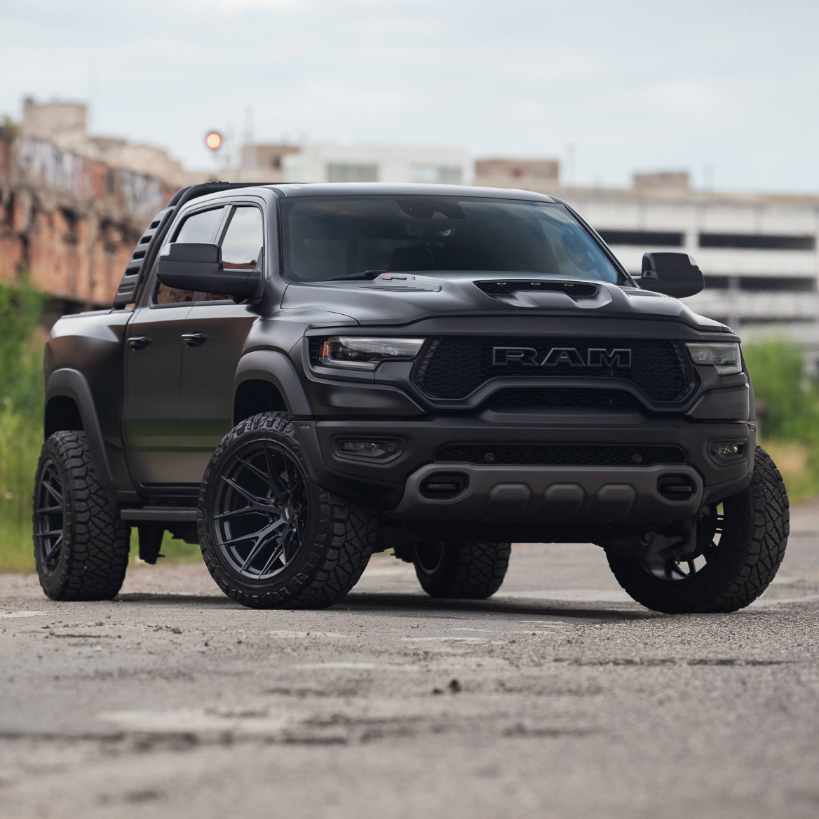 Matte Blacked Out Dodge Ram