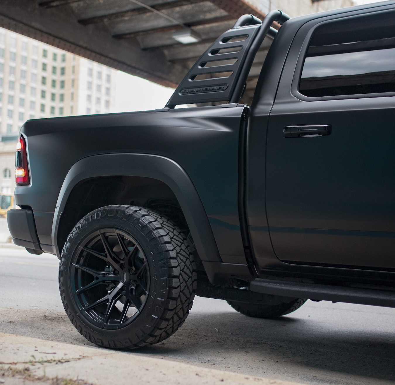 Matte Blacked Out Dodge Ram