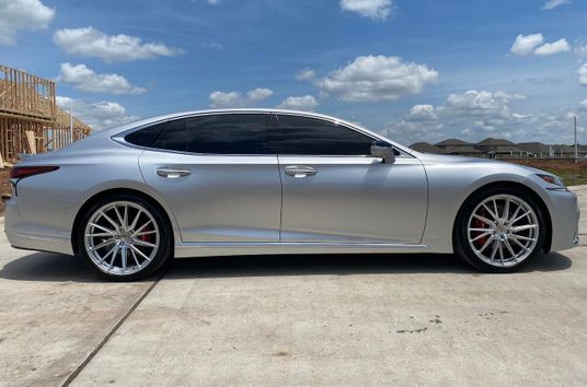 LEXUS LS500 VOSSEN HF-4T SILVER POLISHED