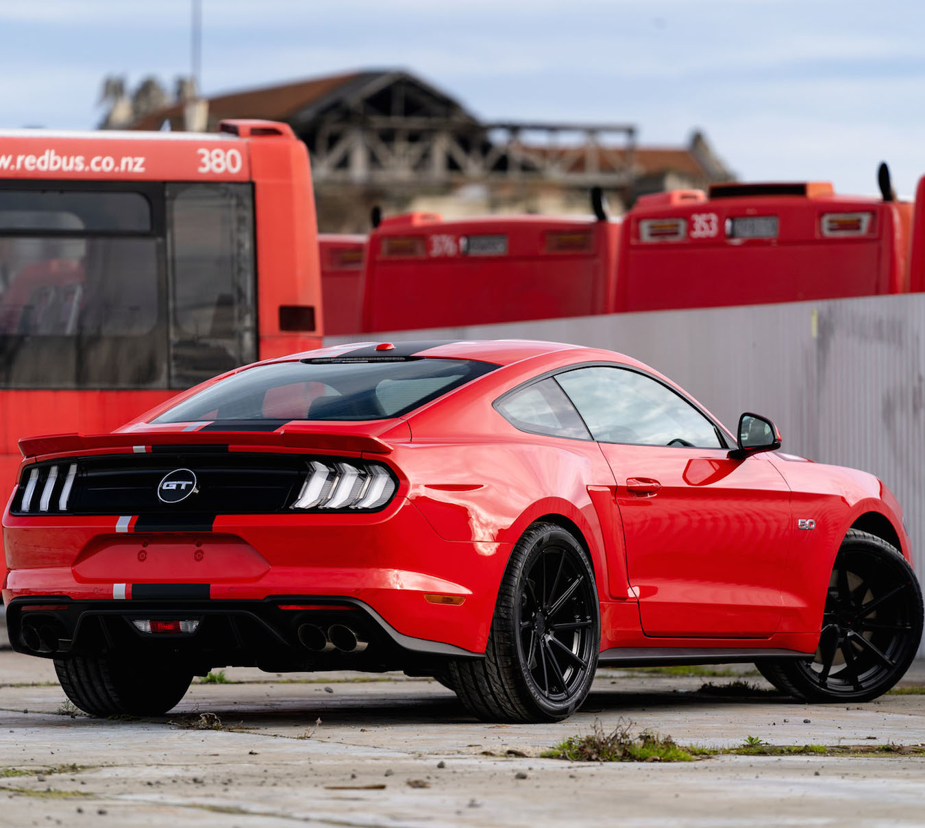 FORD MUSTANG GT TSW WATKINS DOUBLE BLACK