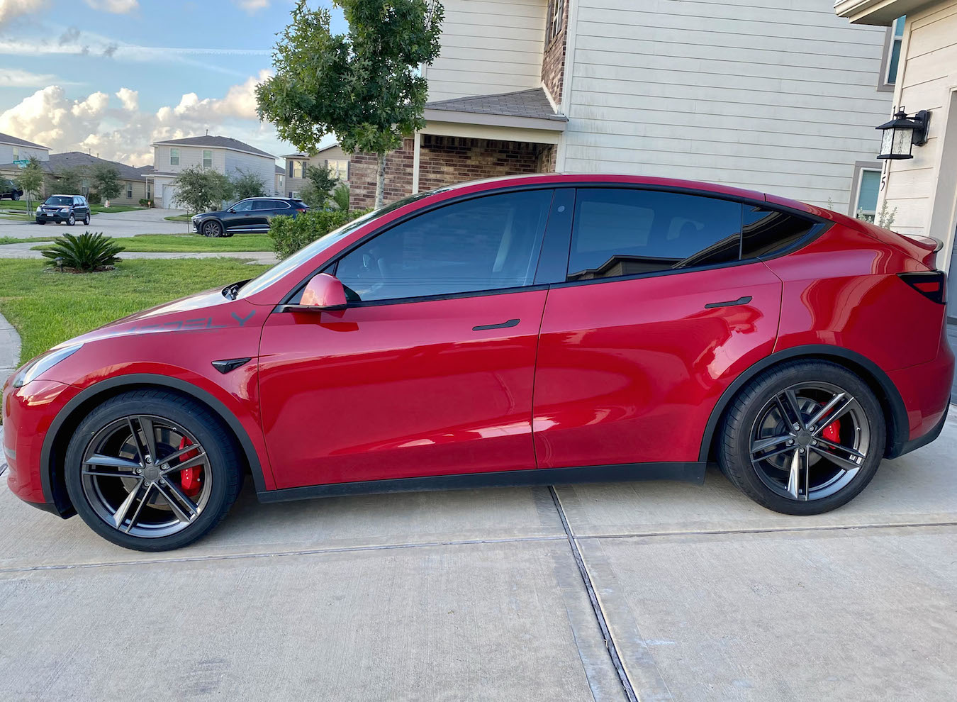 TESLA MODEL Y OHM LIGHTNING GLOSS GUNMETAL