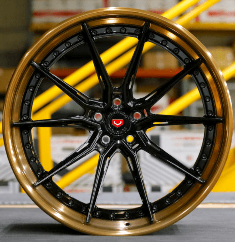 VOSSEN FORGED EVO-2R 3-PIECE GLOSS BLACK AND BRICKELL BRONZE