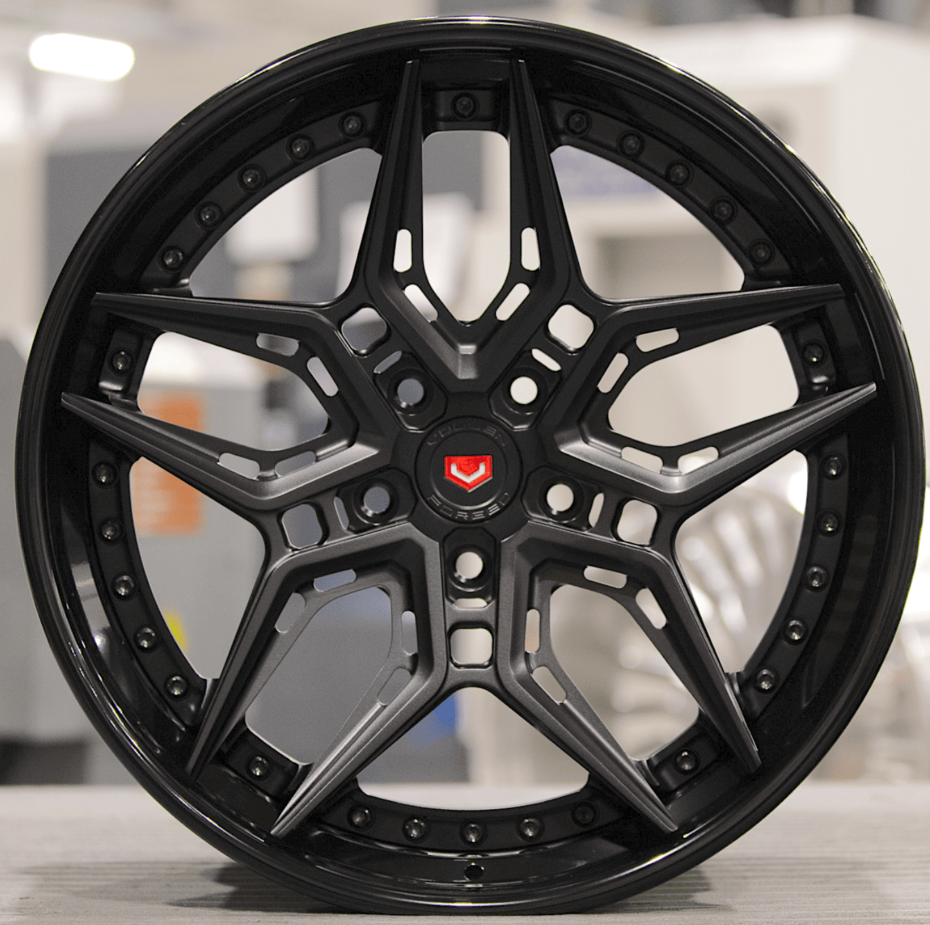 VOSSEN FORGED EVO-4R 3-PIECE SATIN BLACK AND GLOSS BLACK
