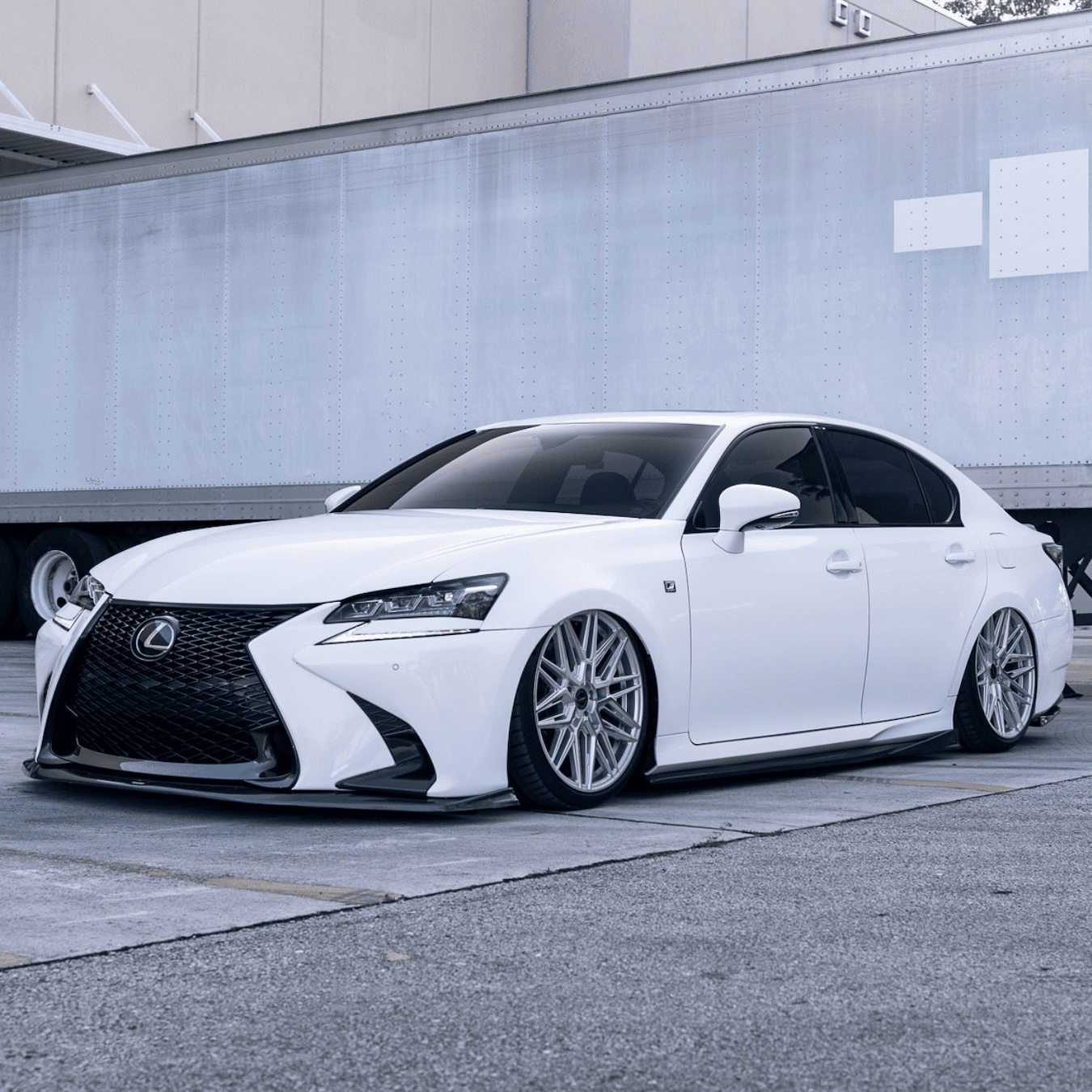 LEXUS GS350 F-SPORT VOSSEN HF-7 SILVER POLISHED