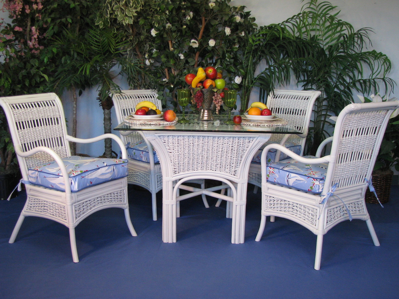 Ashford Rattan Dining Set- White