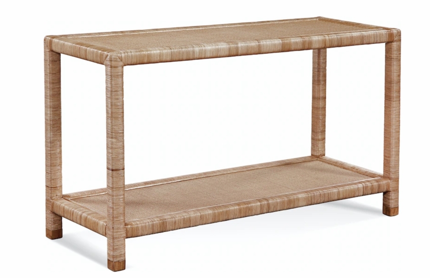 Braxton Culler Pine Isle Rattan Console Table