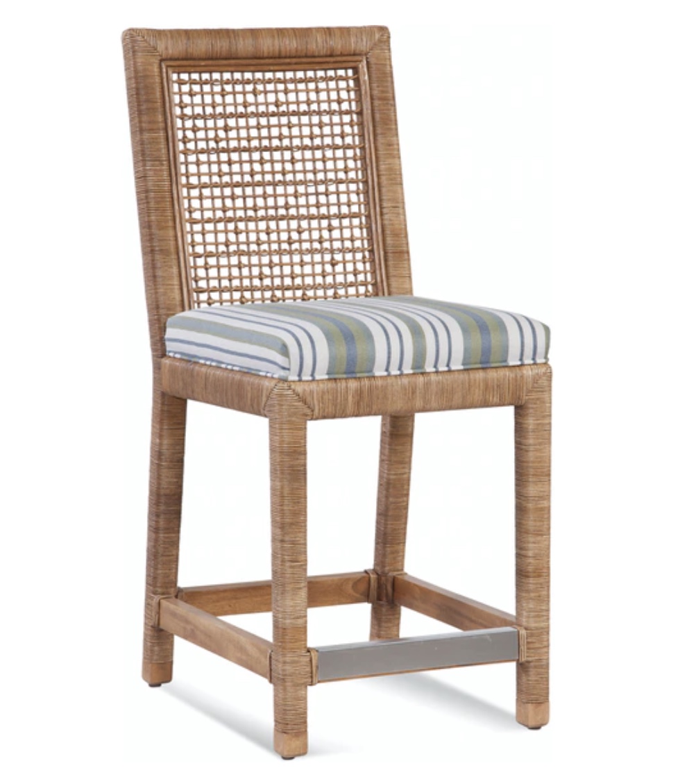 Braxton Culler Pine Isle Rattan Counterstool