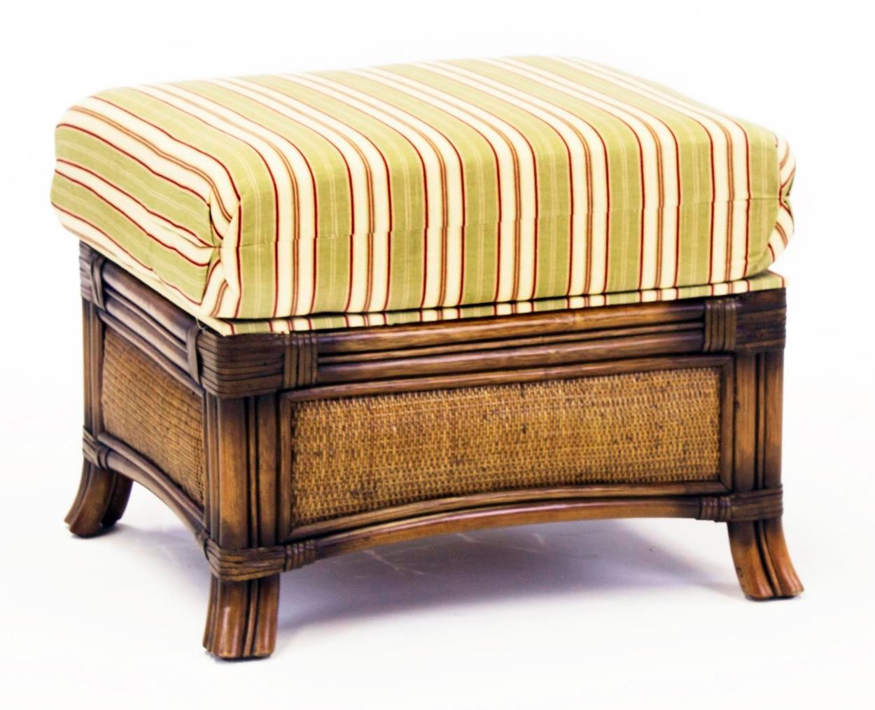 Clearwater Rattan Ottoman