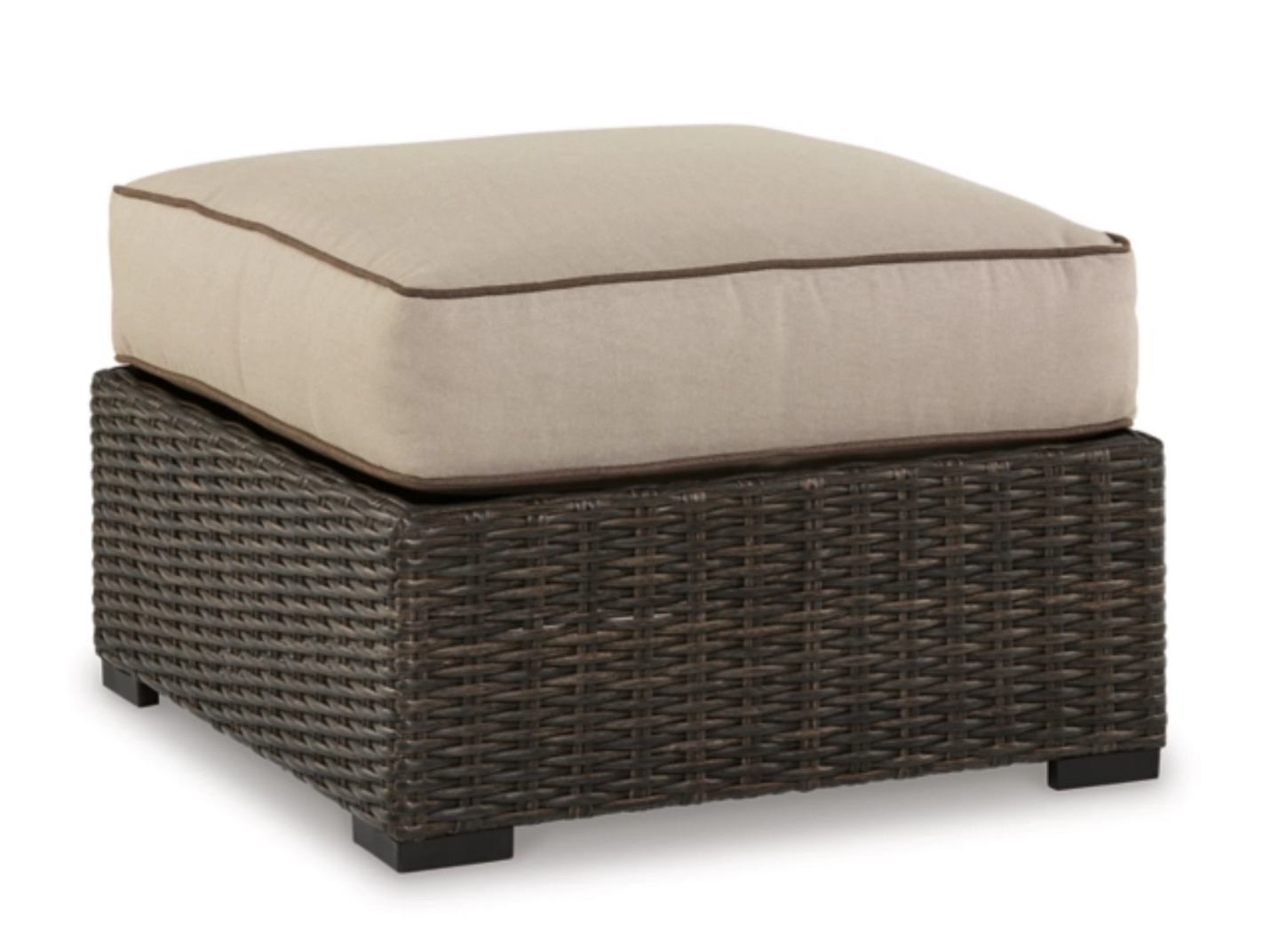 Coastline Bay Outdoor Wicker Ottoman