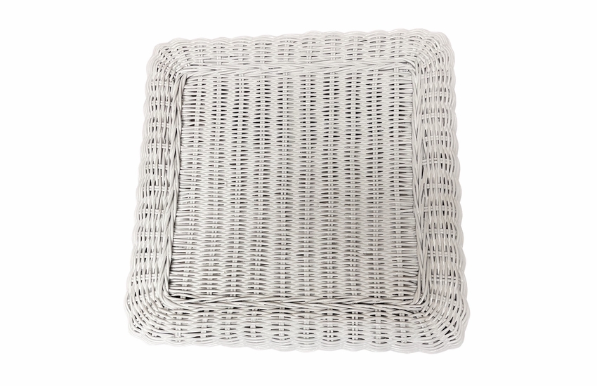 Diamond Wicker End Table