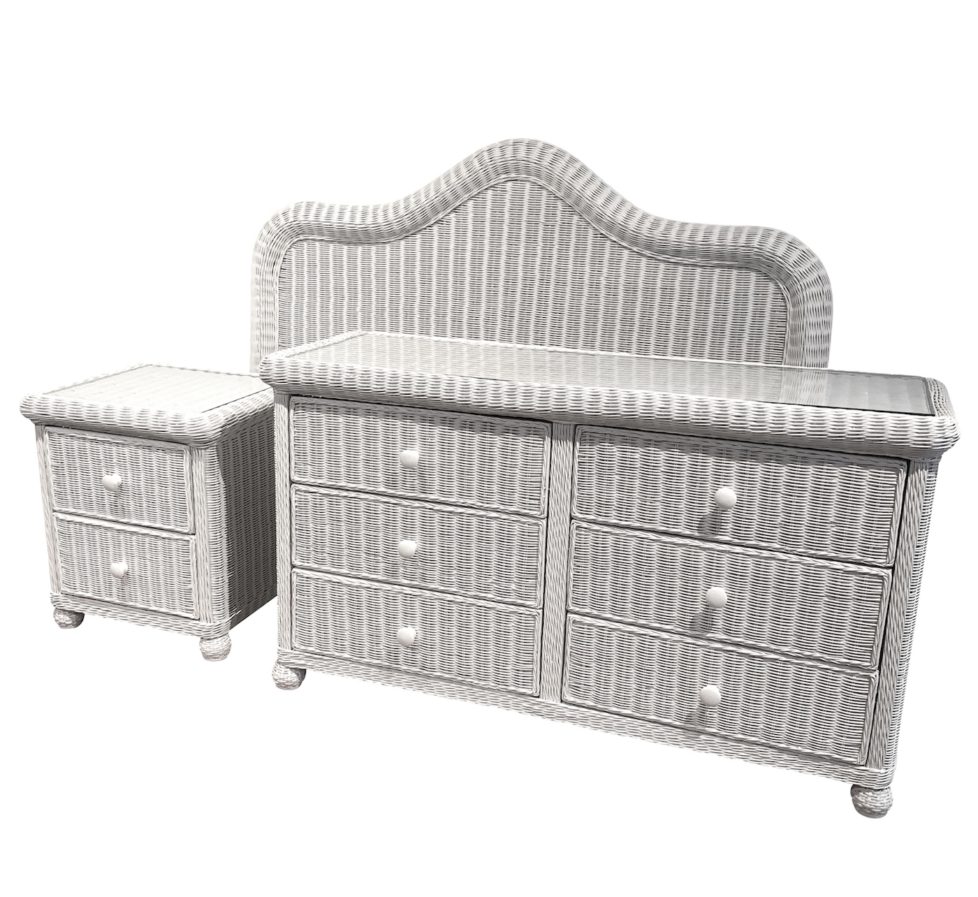 Elana Wicker Bedroom Set of 3
