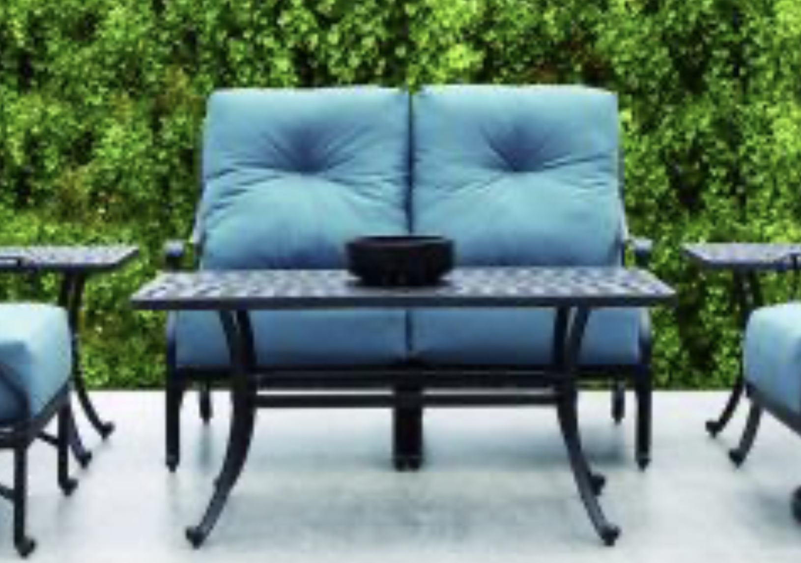 Hanamint Mayfair Estate Loveseat Replacement Cushion Set (Fits Many ...