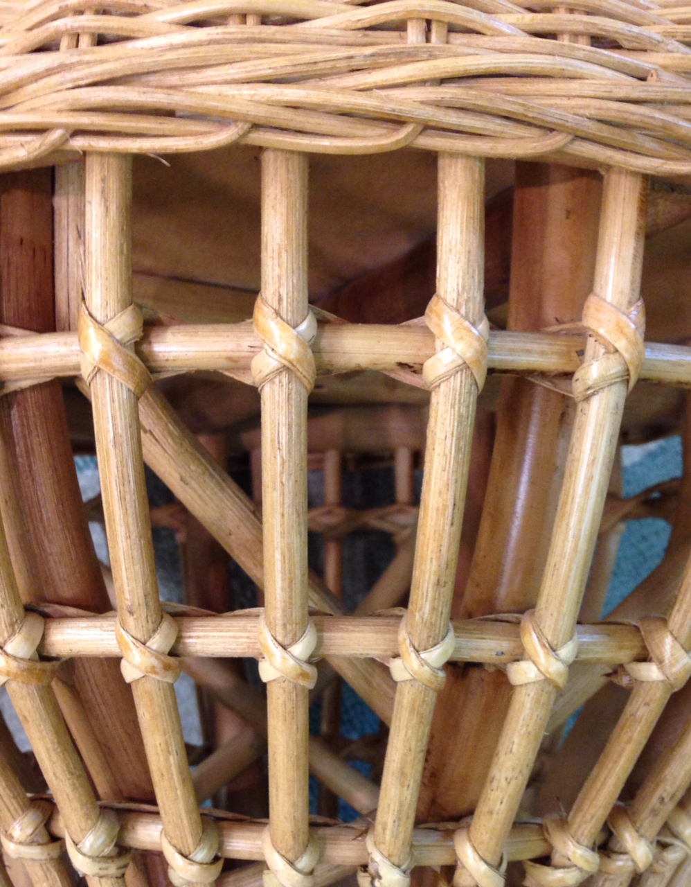Hourglass Wicker Stool
