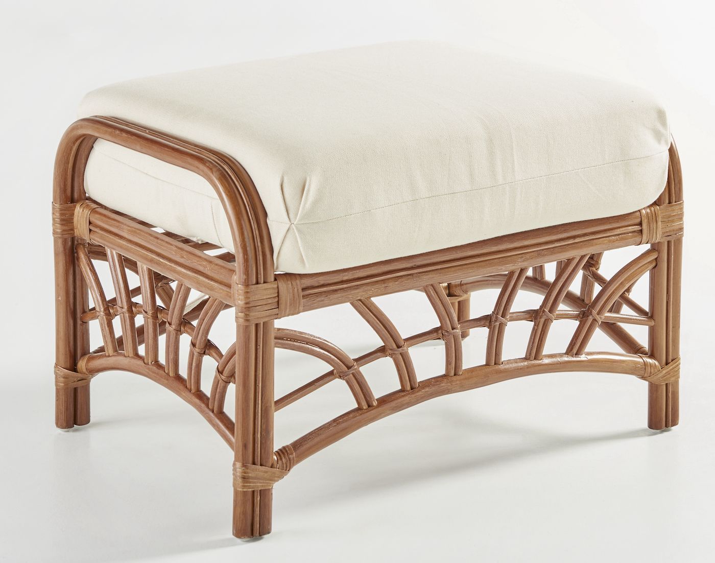 Kalusa Beach Rattan Ottoman