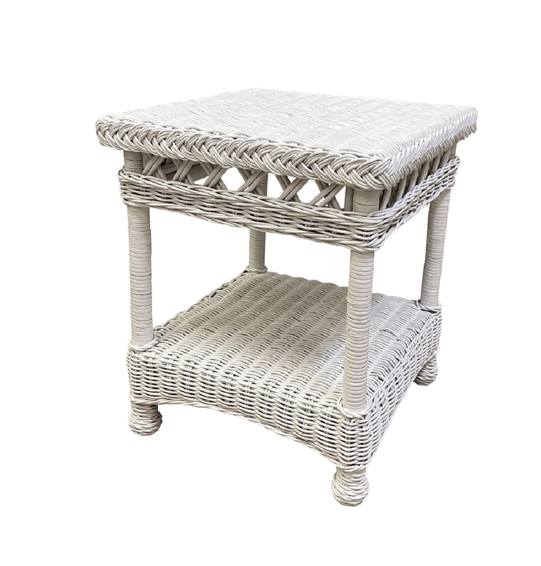 Madison Square Wicker End Table