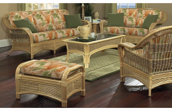 Natural Rattan Furniture Set of 6 Tropical Breeze