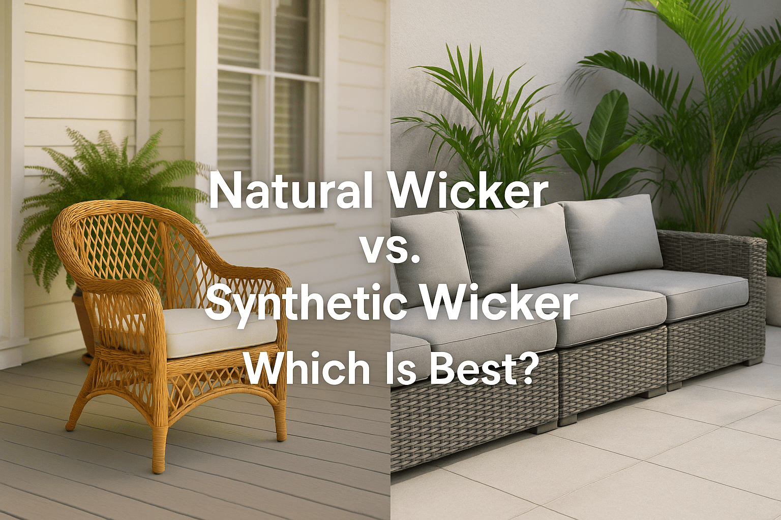Natural Wicker vs. Synthetic Wicker: Which Is Better for Your Porch or ...