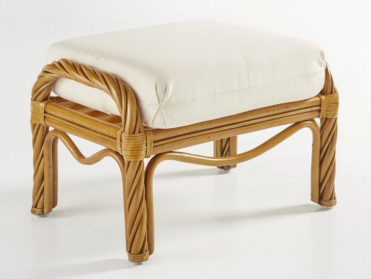New Twist Rattan Ottoman