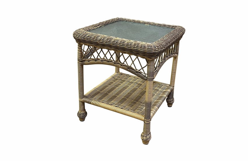 Outdoor Wicker End Table