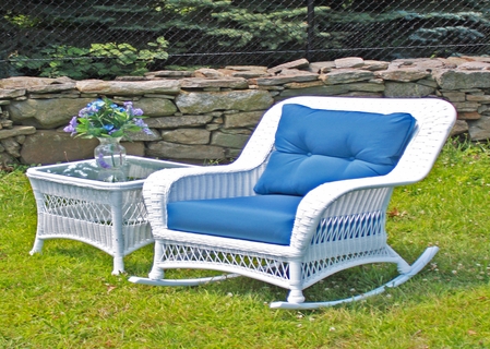 Outdoor Wicker Rocker - Princeton