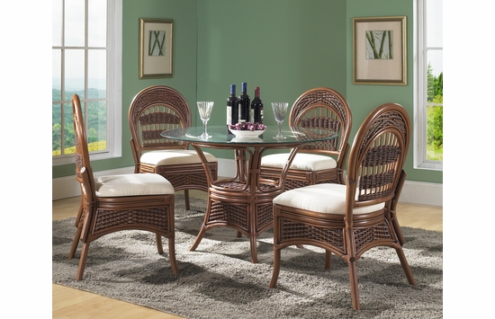 Island Sunrise Dark Rattan tippen Wood