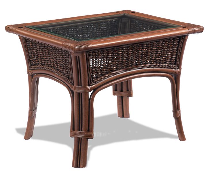 Rattan End Table - Tigre Bay | Wicker Paradise