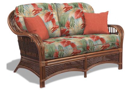 Rattan Loveseat - Tigre Bay | Wicker Paradise
