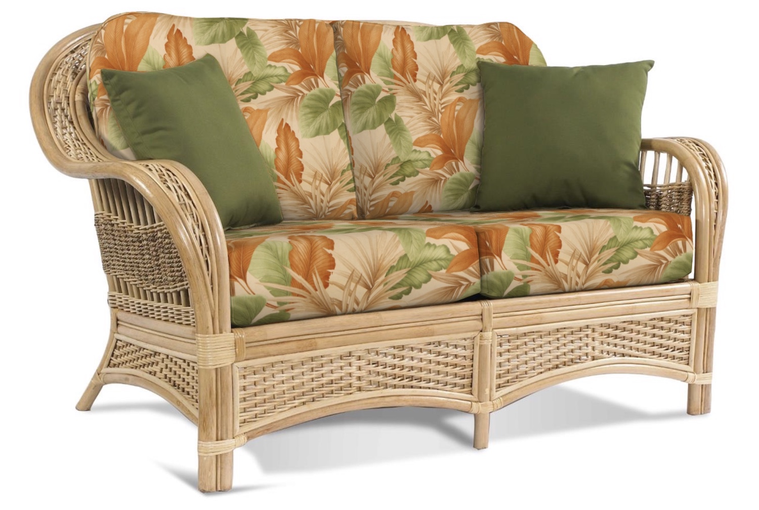 Rattan Loveseat - Tropical Breeze