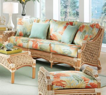 Seagrass Rattan Loveseat - Doral