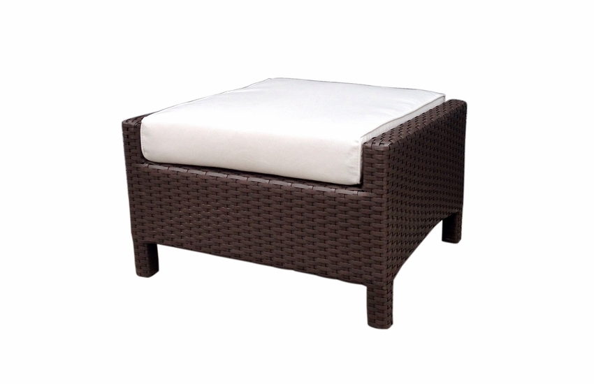 Sonoma Outdoor Wicker Ottoman Rectangular