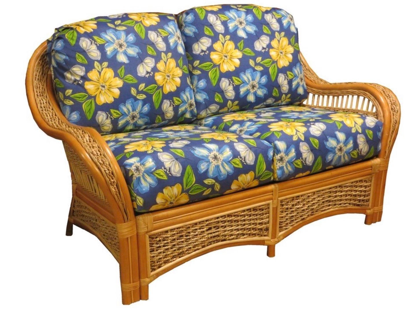 Spice Islands Rattan Loveseat