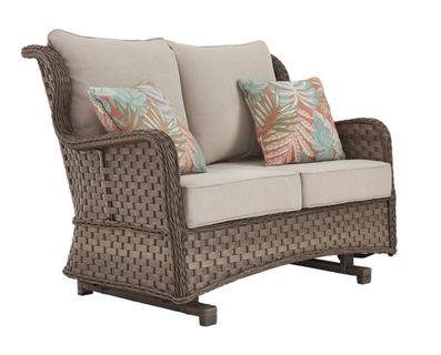 Resin wicker glider store