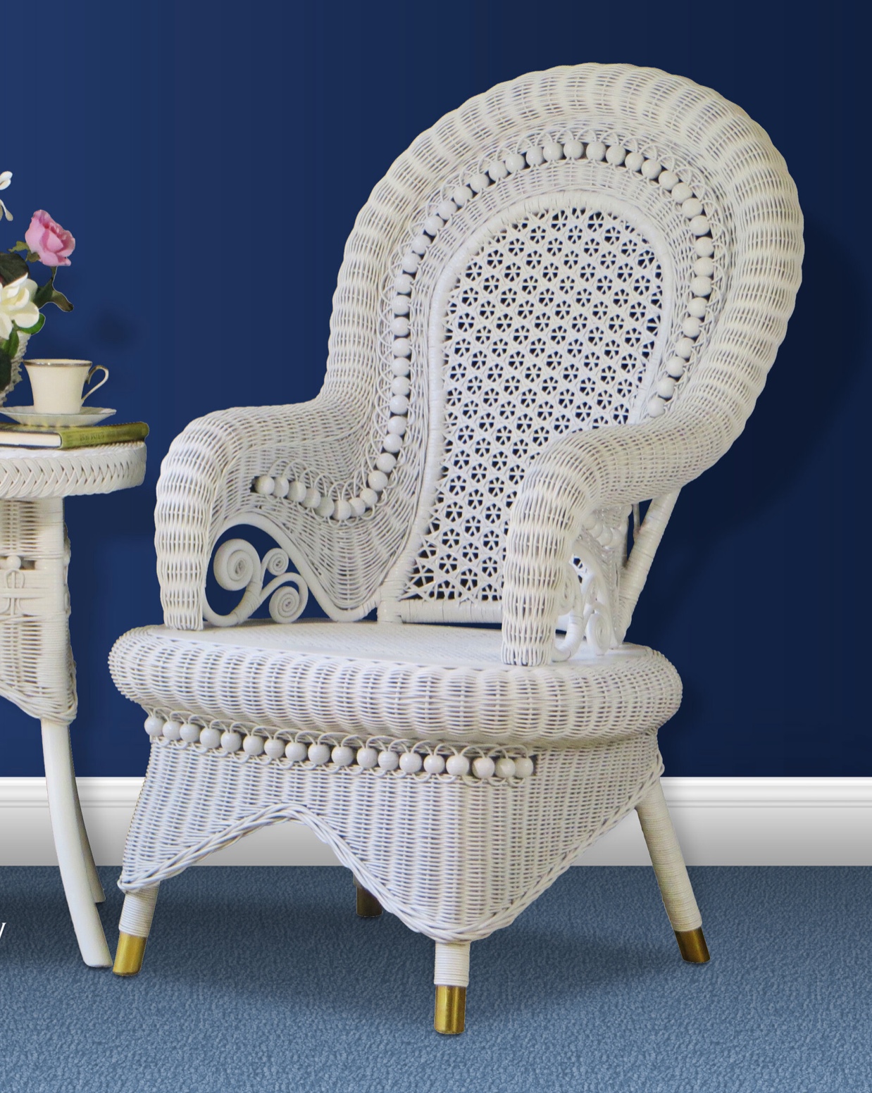 Victorian Wicker Chair Spice Islands Wicker