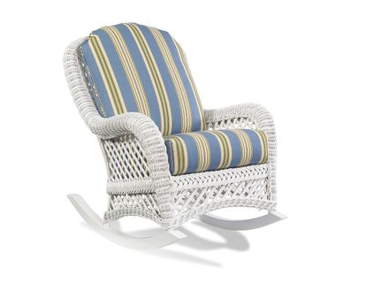 White Wicker Coffee Table - Lanai | Wicker Paradise
