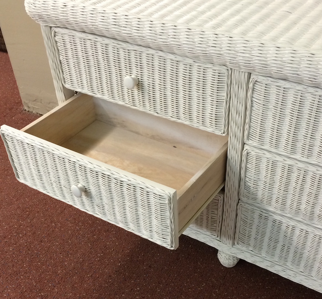Wicker 6 Drawer Dresser - Elana | Wicker Paradise