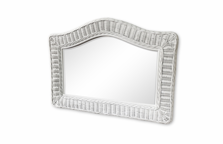 Wide Arched Wicker Mirror | Wicker Paradise