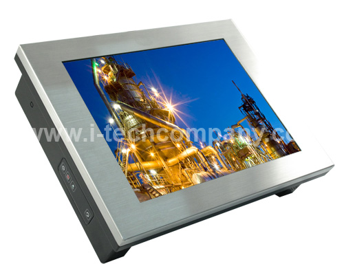12" Panel PC 1024x768 Fanless Front Stainless Panel Intel ATOM Dual ...