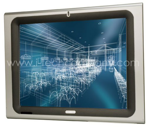 15" embedded fanless panel PC with Intel® Celeron® M 1.0GHz 512 KB L2 ...