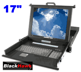17" Rackmount LCD Monitor KVM Keyboard Drawer