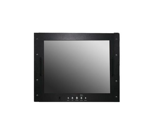 IP65 Front 8U Rackmount 19" LCD Monitor, 1280x1024, 250nits, Resistive ...
