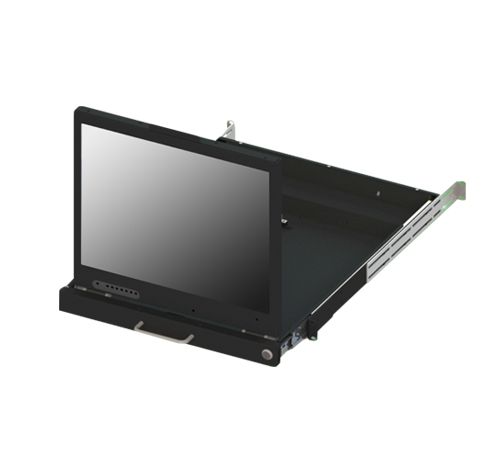1U Rackmount 19" 1280x1024 LCD Monitor Drawer LED Backlit LCD 400NITS ...