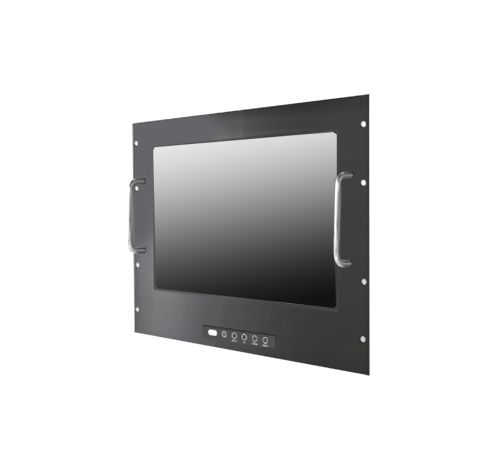 Military Rackmount 19" LCD Monitor, 1280x1024, LED-250nits VGA, DVI, AC ...