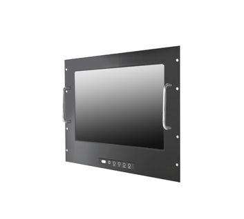 Military Rackmount 19" LCD Monitor, 1280x1024, LED-250nits VGA, DVI, AC ...