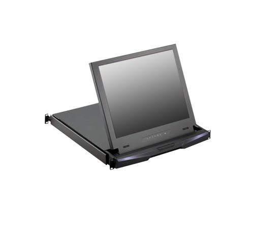 1U Rackmount 17" TFT LCD Rackmount Monitor Drawer 1280x1024 Resolution ...
