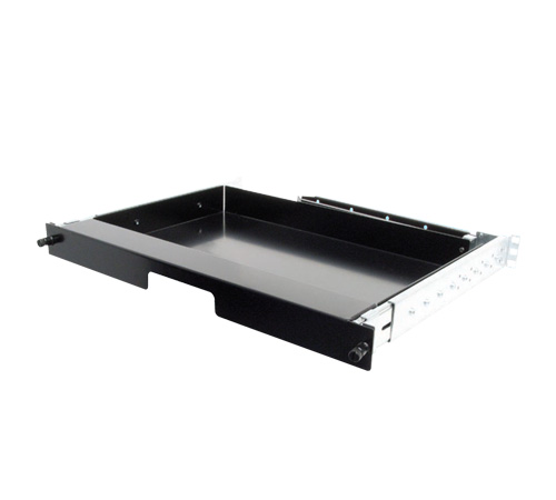 1U Rackmount Keyboard Storage Drawer Rail to rail rack mounting depth ...