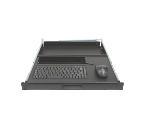 1U Rackmount USB 88 key compact keyboard with mouse storage, Mouse use ...