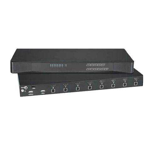 2K 1U Rackmount Stand Alone 8-ports HDMI KVM (Model: NV2K801)