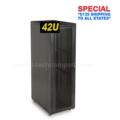 42U Standard 19" Server Rack Cabinet - i-Tech Company